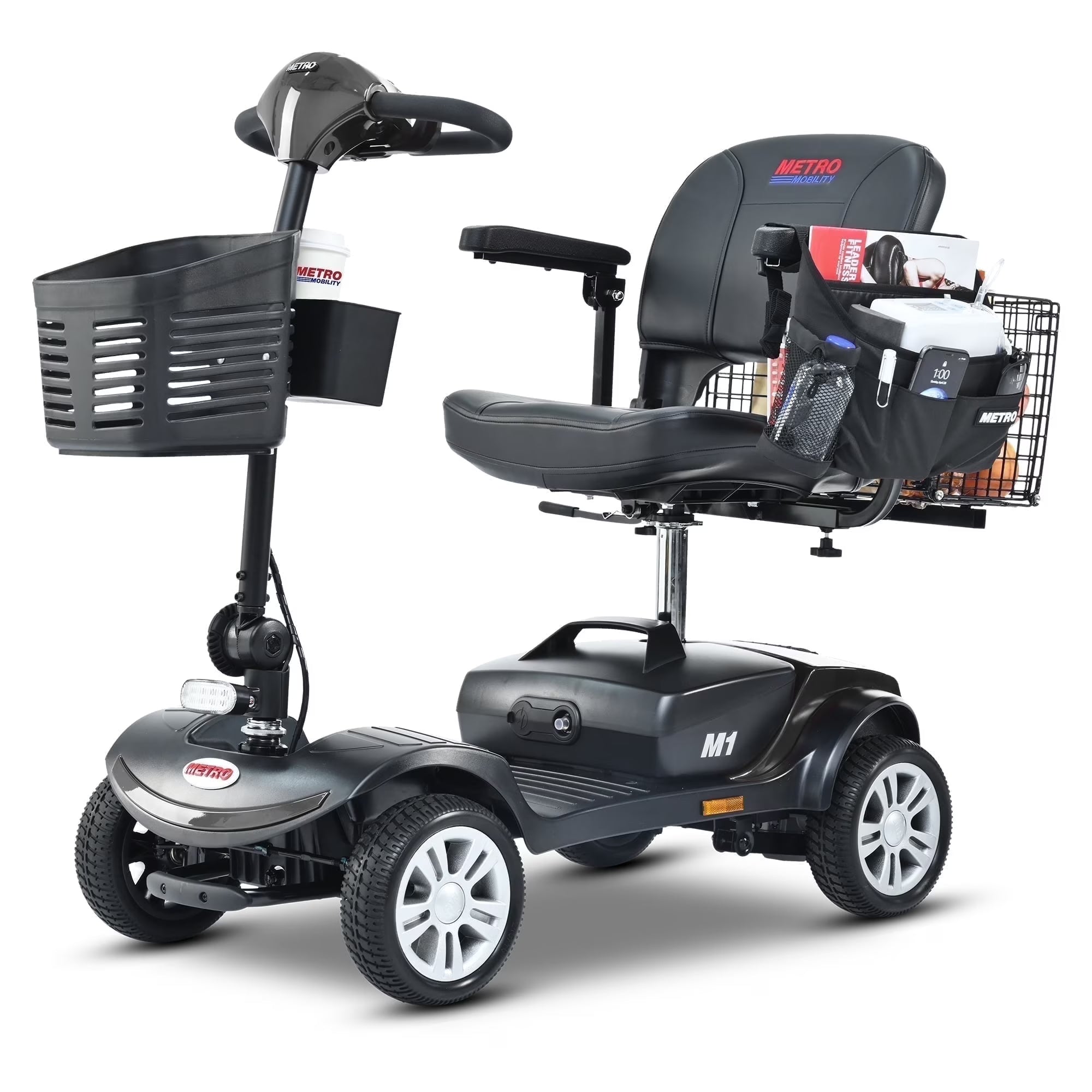 Segmart 4 Wheel Mobility Scooter for Seniors and Adults, Foldable Heav ...